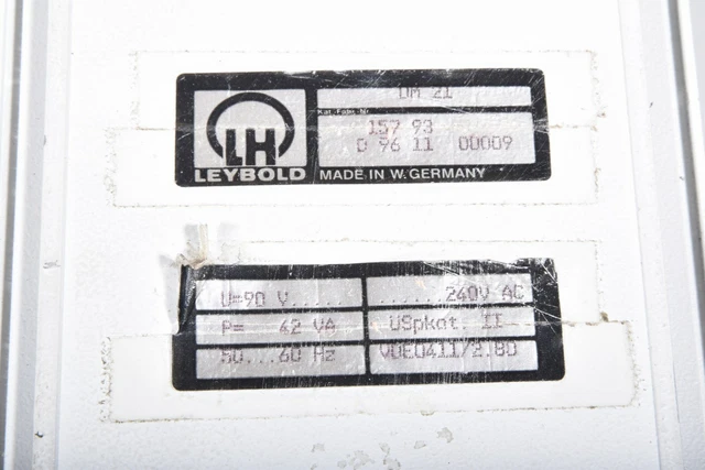 OERLIKON LEYBOLD 15793, DM21, Capacitron DM21 Auswertemodul With ...