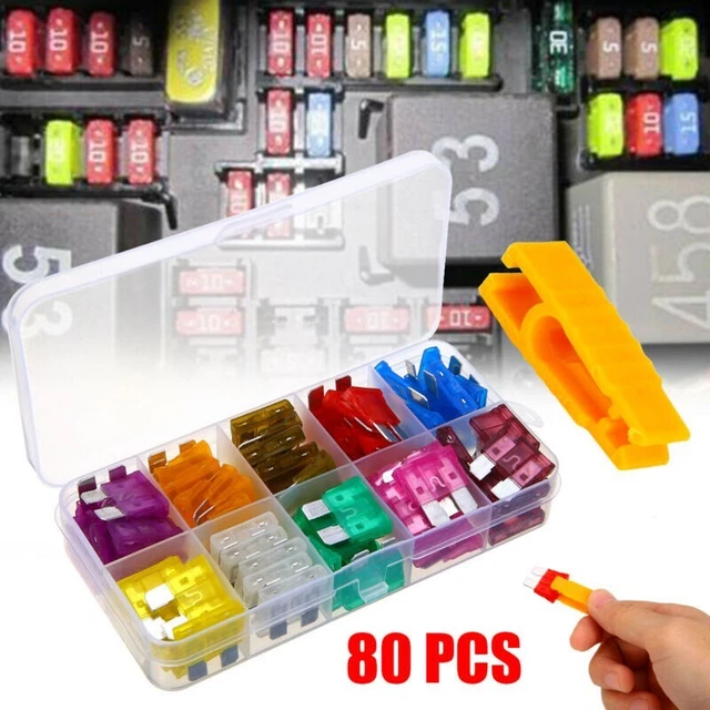 Ensemble Assortiment De Fusibles De Voiture Lame Standard 12 V 80
