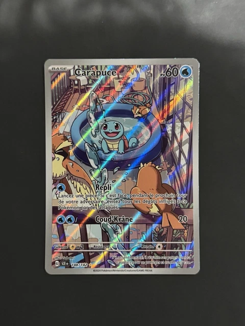 CARTE POKÉMON CARAPUCE AR 148/142 AR Neuve FR - SCR 148 Couronne ...