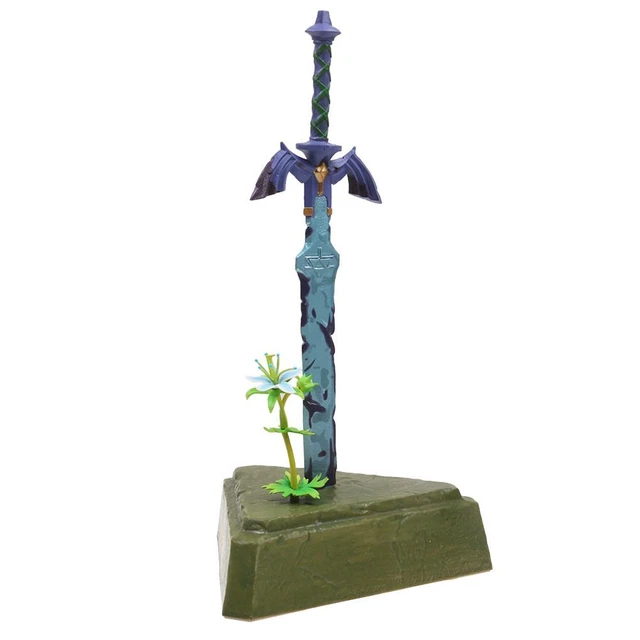 NEW LEGEND OF Zelda Breath of the Wild Swing Mascot Master Sword Statue ...