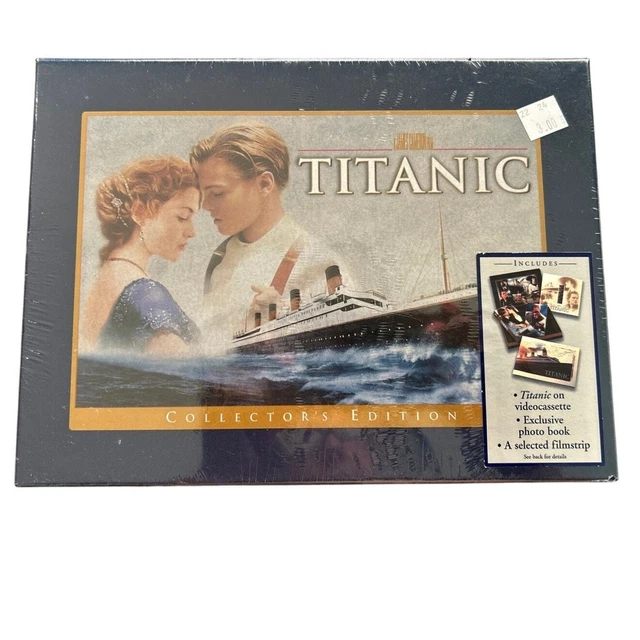 TITANIC 1997 COLLECTORS Edition VHS Gift Set Photobook Film Strip £15. ...