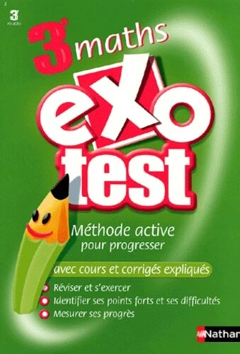 EXO-TEST : MATHS, 3eme de Marie Lattuati et Eric Roditi EUR 3,00 ...