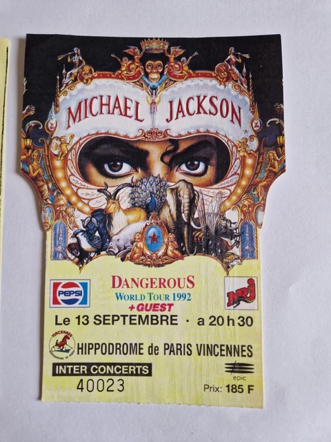 Michael Jackson Dangerous Tour Ticket FOR SALE! - PicClick UK