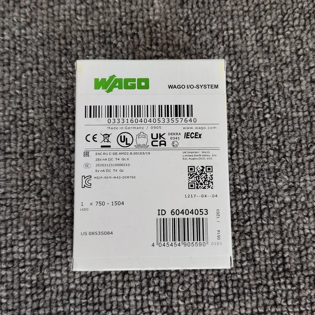 NEW WAGO 750-1504 16DO I/O Module 24 VDC 0.5 A 16-Channel Digital Input ...