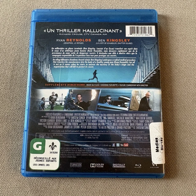 SELF/LESS (BLURAY) (BLU-RAY) (Bilingual) $9.99 - PicClick CA