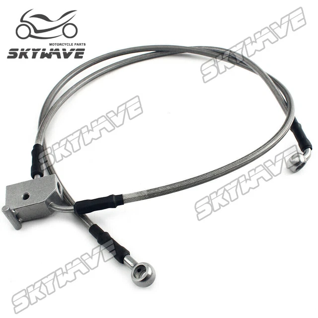 EXTENDED BRAIDED REAR Brake Line For Harley 00-06 Softail FXST Deuce ...