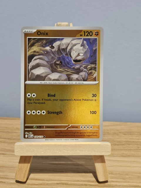POKEMON TCG MEGA Evolution Onix 70/132 Reverse Holo Card NM £1.89 - PicClick UK