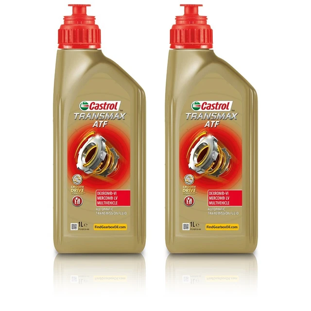 2X 1 LITRO CASTROL TRANSMAX ATF ®-VI MERCON® LV MV EUR 39,49 - PicClick IT