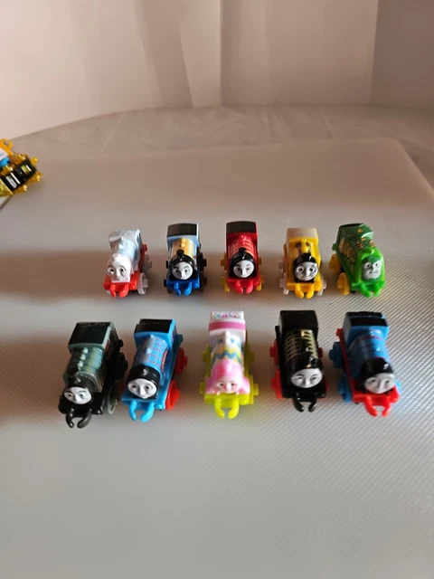 THOMAS THE TANK Engine Mini Trains X 10 Mattel Mixed Train Toys Bundle ...