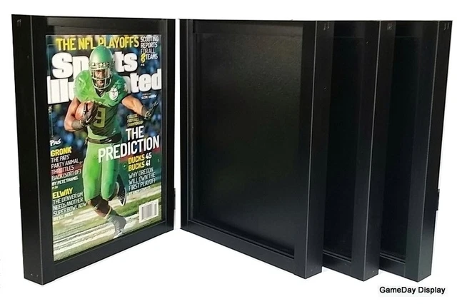 MAGAZINE SPORTS ILLUSTRATED Display Frame Case Black Shadow Box Lot Of ...