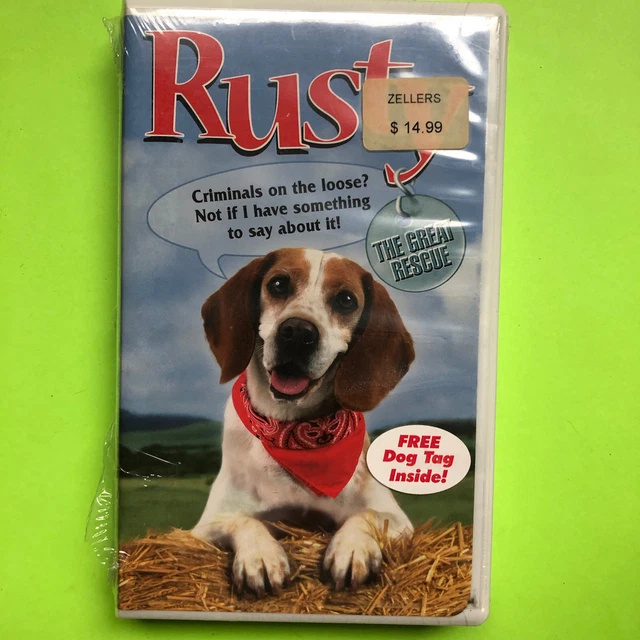 RUSTY: THE GREAT Rescue (VHS, 1998) CBS/FOX Clamshell NEW SEALED W/ Dog ...