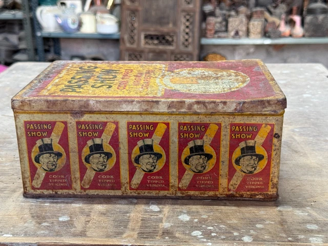 1950'S COLLECTIBLE RARE Vintage Passing Show Cigarettes Adv. Empty ...