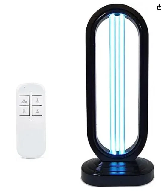 UV BED BUG Killer Lamp With Remote Control 3 Timer Settings For Bedroom ...
