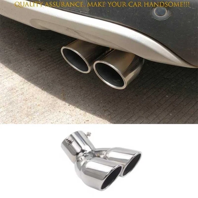 FOR HYUNDAI TUCSON 2022-2024 Chrome Steel Rear Tail Exhaust Muffler Tip ...