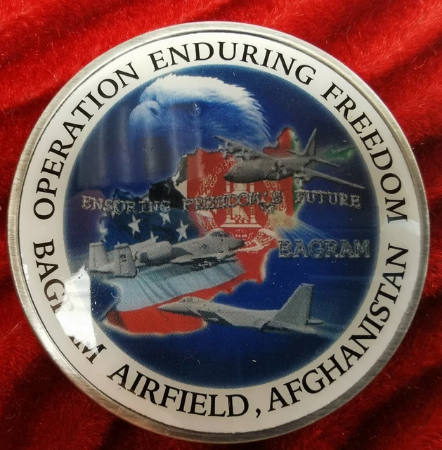 CHALLENGE COIN OPERATION Enduring Freedom, Bagram Airfield Afghanistan ...