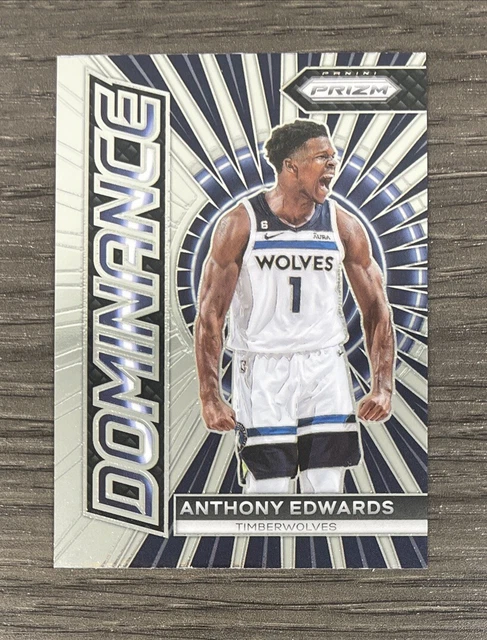 2023-24 PANINI PRIZM - Anthony Edwards - Inserto Dominance #15 Lupi di ...