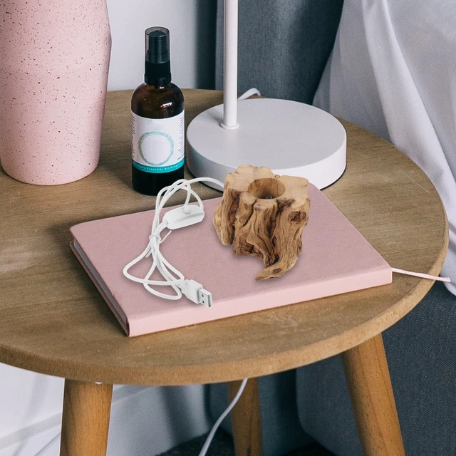 CRYSTAL BALL PEDESTAL LED Light Stand USB Tabletop Crystal Ball Holder ...