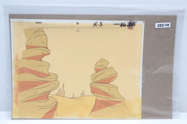ORIGINAL HAND PAINTED Animation Production Cel & Painted Background ...