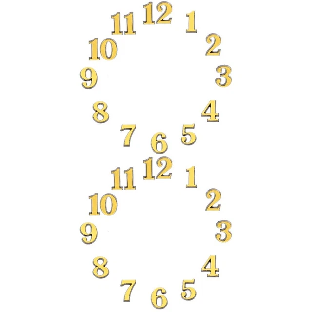 10 SETS OF Clock Numerals Kit Digital Clock Numbers Clock Number Clock ...