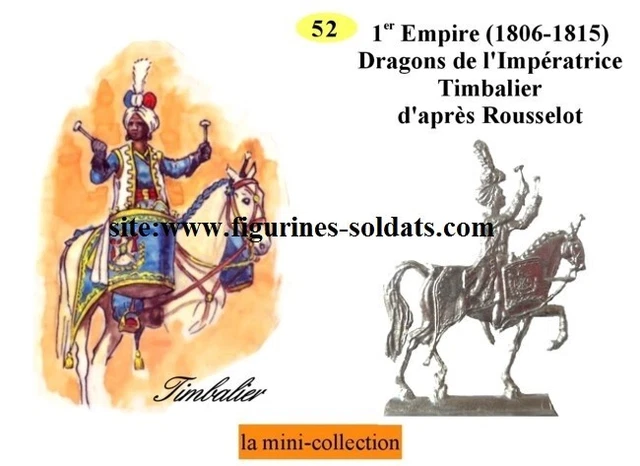 PLATS D'ÉTAIN 30MM Segom/Flats/ Zinnfigur/Timbalier des dragons de l ...