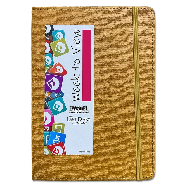2024-2025 FINANCIAL YEAR Diary Becall A5 Week to View Tan Last Diary ...