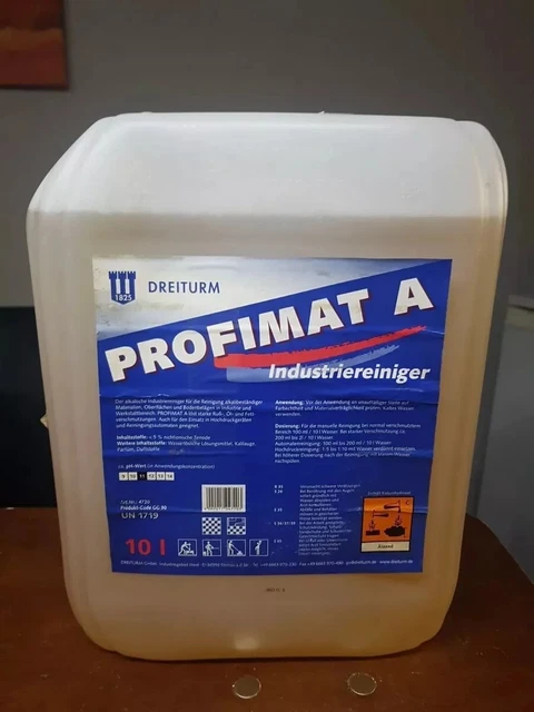 DREITURM PROFIMAT A Industriereiniger 10 Liter Fettlöser Werkstattreiniger EUR 46,95 - PicClick DE