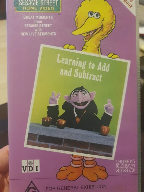 SESAME STREET - Learning to add and subtract (VHS, 1992) PAL $15.30 ...