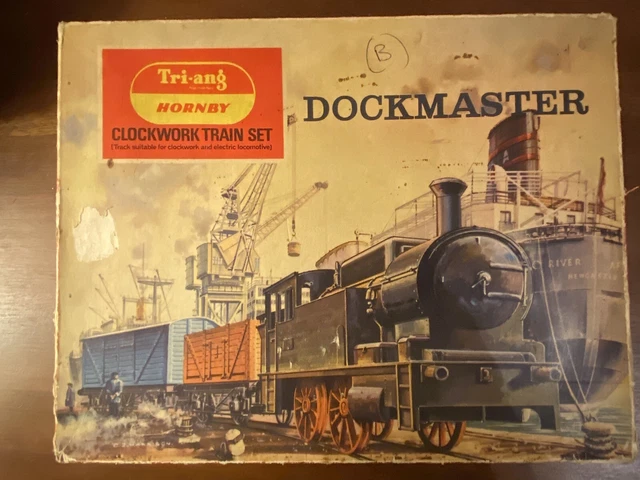 TRI-ANG HORNBY RAILWAYS Rs70 Dockmaster Clockwork Train Set, Boxed. £45 ...