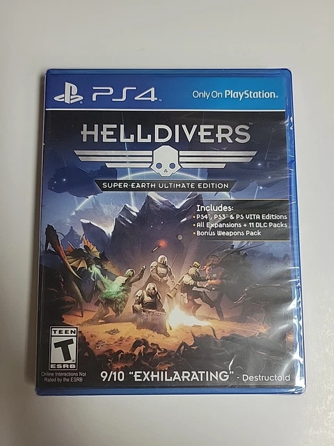 HELLDIVERS SUPER EARTH Ultimate Edition Sony PlayStation 4 2015 PS4 ...