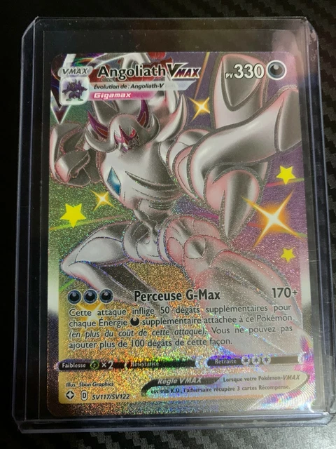 CARTE POKÉMON ANGOLIATH Vmax Full Art Sv117/SV122 - Destinées Radieuses ...