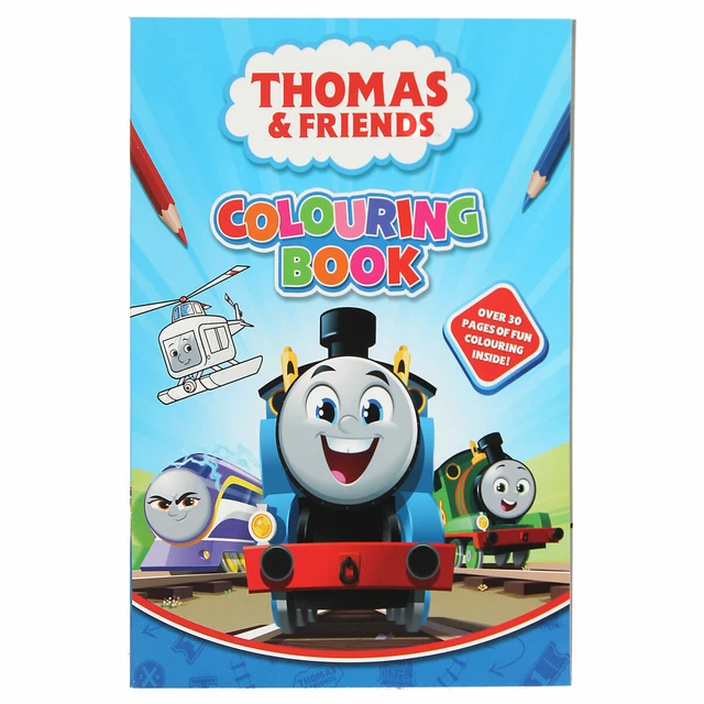 THOMAS & FRIENDS Colouring & Stickers Book of 30 pages For Kids ...