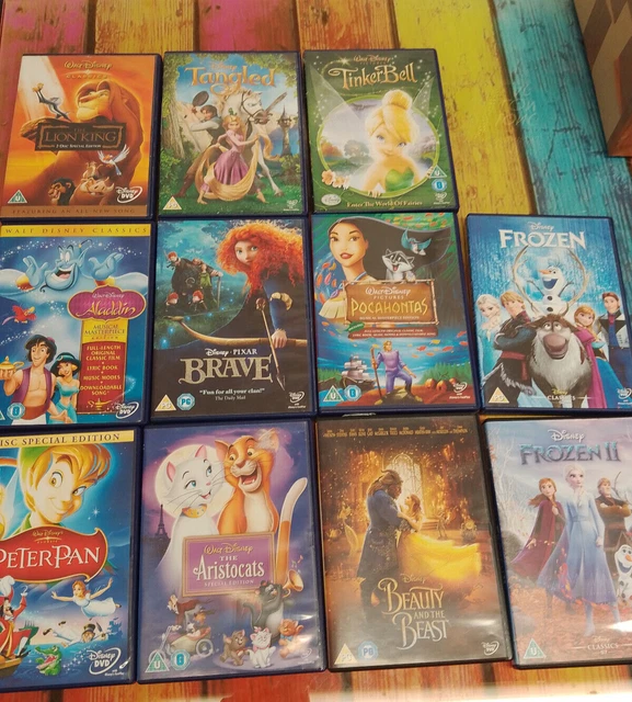 DISNEY DVD BUNDLE Job Lot Kids Childrens Films Tangled Tinkerbell ...