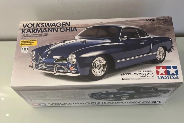 TAMIYA 58677 VOLKSWAGEN Karmann Ghia (M-06) 1:10 RC Assembly Kit (WITH ...