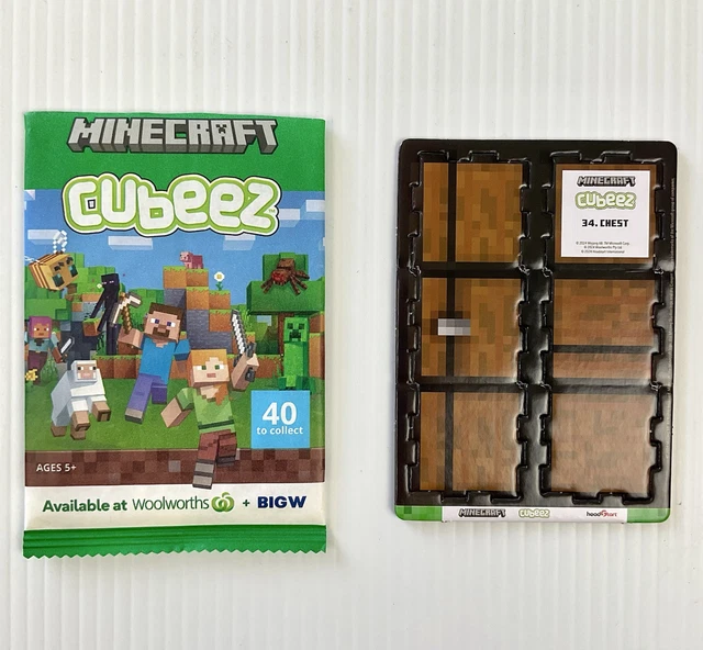 WOOLWORTHS 2025 MINECRAFT Cubeez - #34 Chest - (New, Opened Only To ...