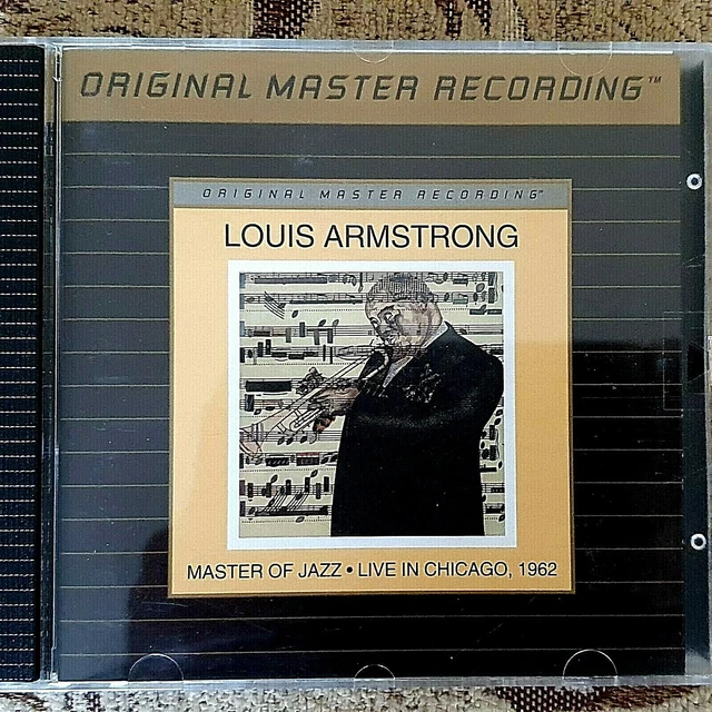 LOUIS ARMSTRONG - Master Jazz Live Chicago Vol. 1 - MFSL - 24Kt Gold CD ...