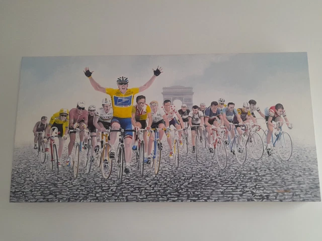 TOUR DE FRANCE Oil Painting Original Martin Speight £1,650.00 - PicClick UK