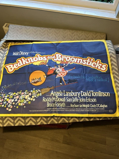 BEDKNOBS AND BROOMSTICKS ORIGINAL Quad Movie Poster Angela Lansbury ...