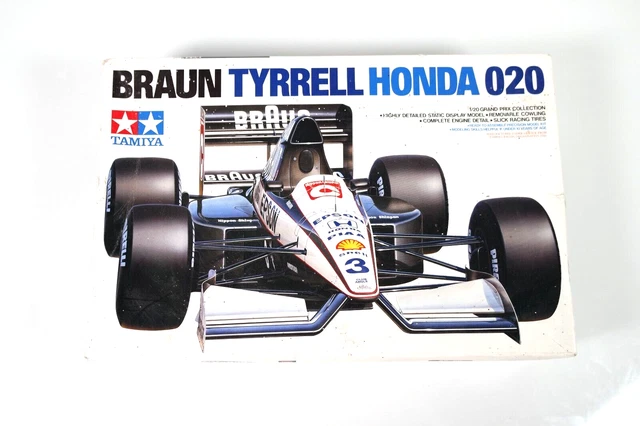 TAMIYA 1/20 F1 Braun Tyrrell Honda 020 Race Car Model Kit £34.99 ...