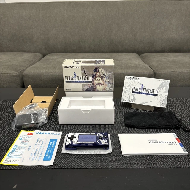 NINTENDO GAMEBOY MICRO Game Console Final Fantasy Iv Edition Complete ...