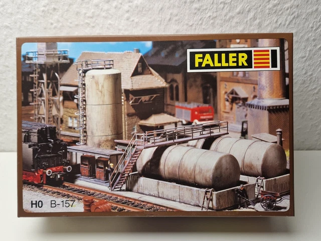 FALLER H0 B-157 Öllager mit Dieseltankstelle und Ölkran NEU/OVP EUR 39,99 - PicClick DE
