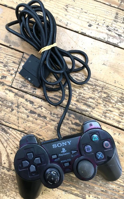 MANETTE OFFICIELLE SONY Ps2 Dualshock 2 Noire Gamepad Psone Scph-10010 ...