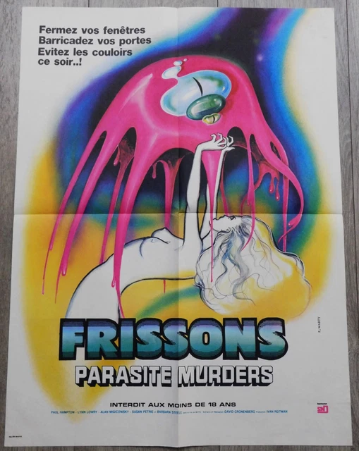 FRISSONS AFFICHE ORIGINALE Poster 60x80cm 23"32 1975 Shivers David ...