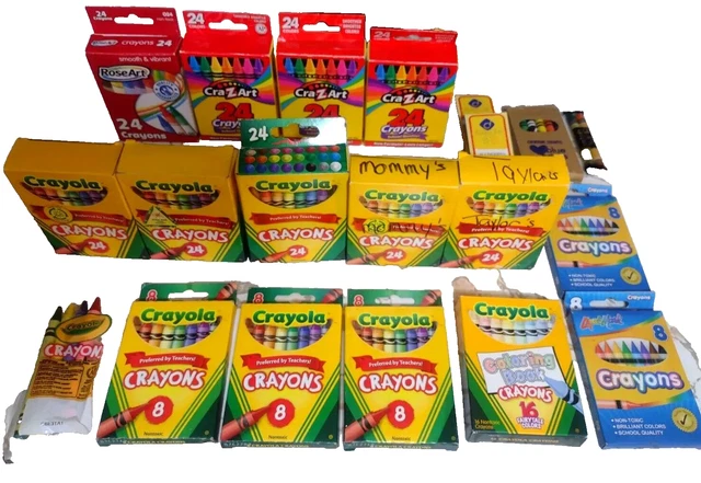 BOXED CRAYONS, CRAYOLA & More ~ Lot of 3. 25# ~ Crafts, Art, Melting ...
