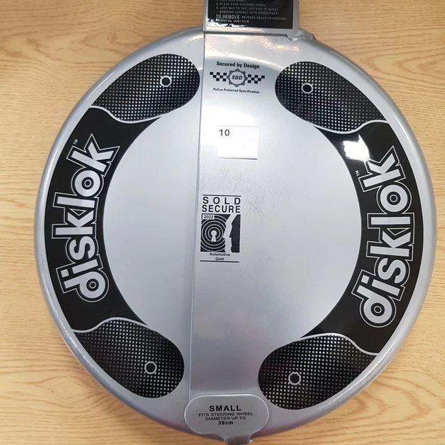 DISKLOK SECURITY PICCOLO BLOCCO VOLANTE ARGENTO 35-38,9 cm - Usato, 3 tasti (010) EUR 98,83 ...