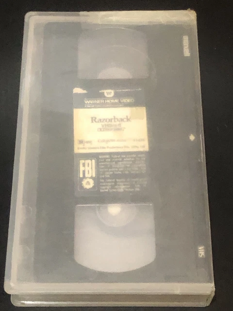 RAZORBACK VHS WARNER 80'S Horror Australia Wild Boar Gregory Harrison ...