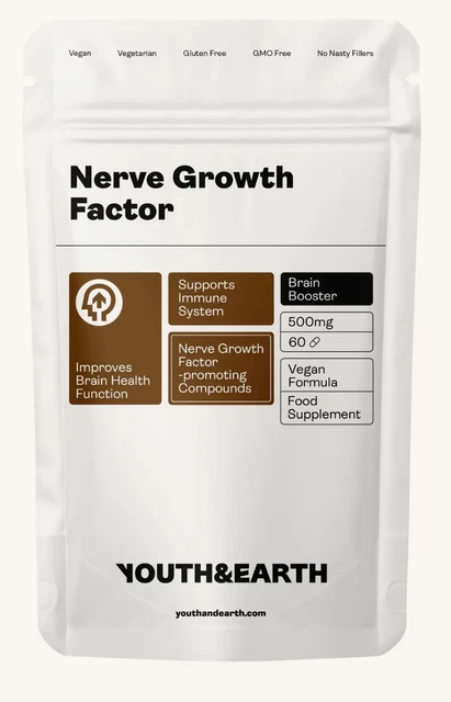 NERVE GROWTH FACTOR Brain Power Booster. 60 Capsules £20.00 - PicClick UK