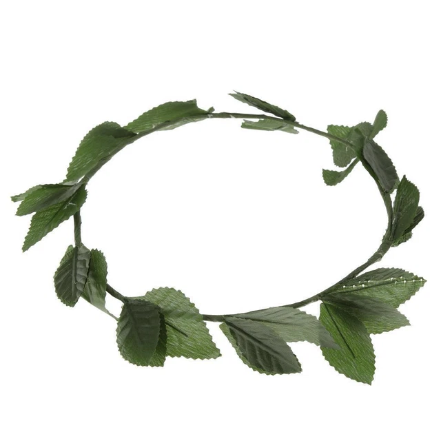 2PCS GREEN GOLD Leaf Greek Goddess Caesar Laurel Wreath Photo Prop ...