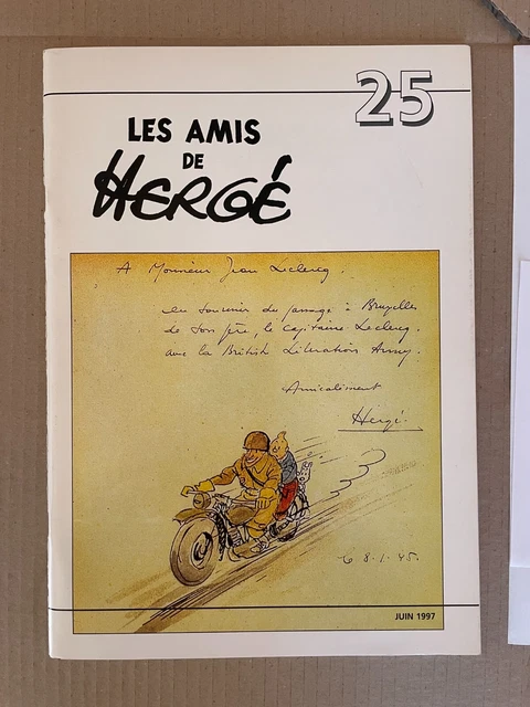 LES AMIS DE HERGE N°25 JUIN 1997 EO TINTIN + suppléments Parfait état ...