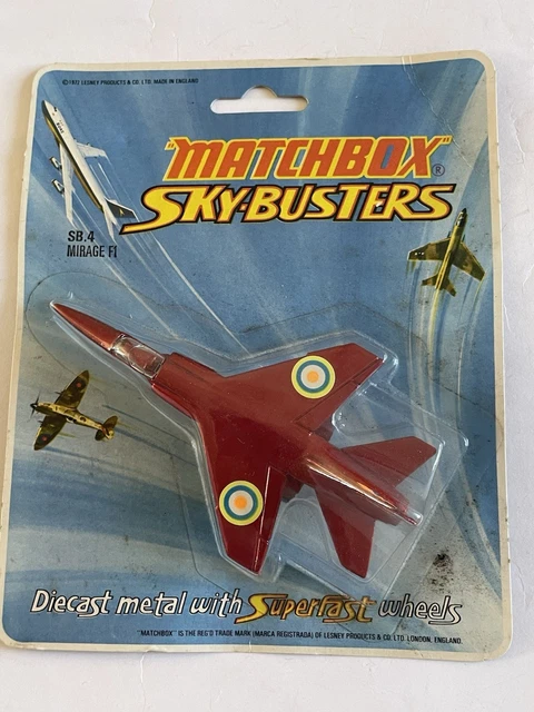 MATCHBOX SKYBUSTERS SB4 French Dassault Mirage F1 Jet Attack Fighter ...