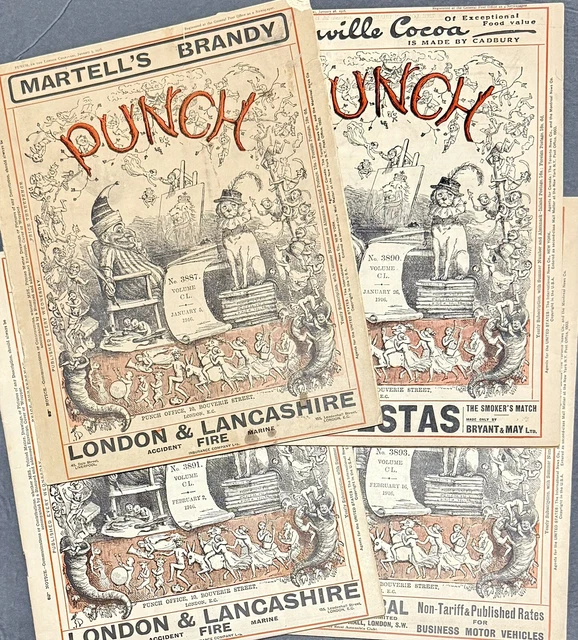 STAMPTLC UK PUNCH British London Charivari War History Satire Ad ...